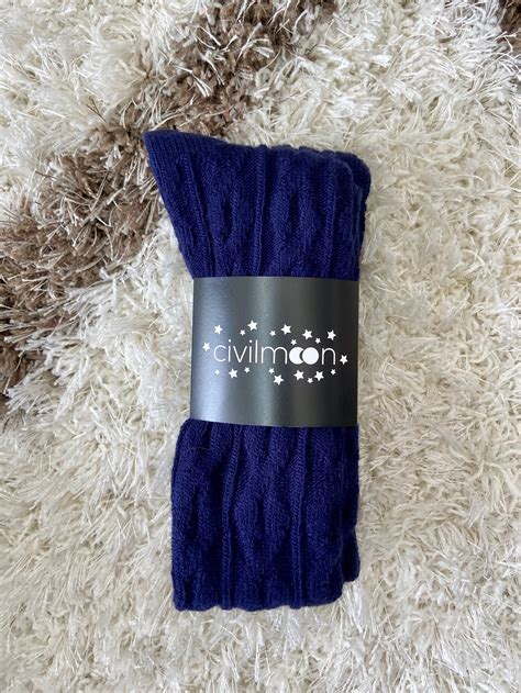 Extra Long Thigh High Cable Knit Sweater Socks Womens Etsy