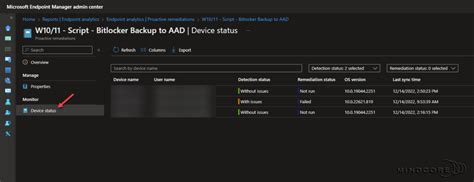 Migrate Bitlocker Recovery Key S To Azure Ad With Proactive Remediation Osdeploy Sune Thomsen