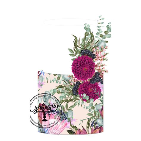 Scrapbook Edible Frosting Sheet A3 Icing Sheet Protea Eucalyptus