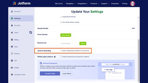 How To Remove Jotform Branding