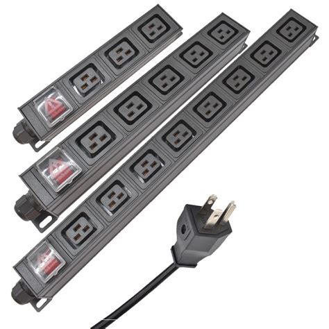 Pdu Power Distribution Unit Double Break Switch Iec C19 Socket Us Plug Extension Socket 16a