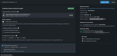 Deploy Registered Models Datarobot Docs