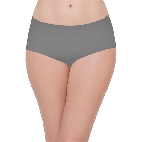 Buy Seamless Mid Waist Full Coverage Everyday Wear Hipster Panty Grey