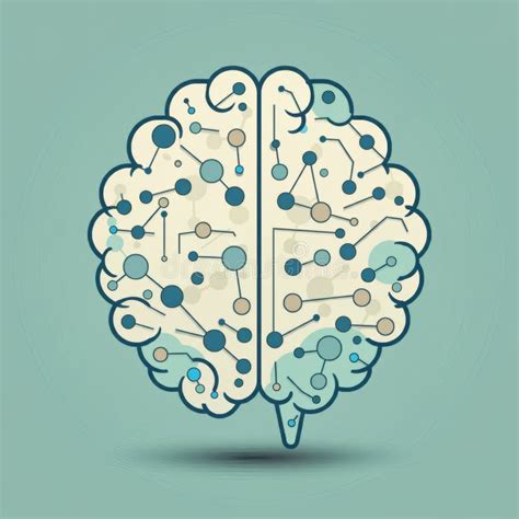 Abstract Futuristic Digital Circuit Board Forming a Brain Symbolizing Artificial Intelligence ...