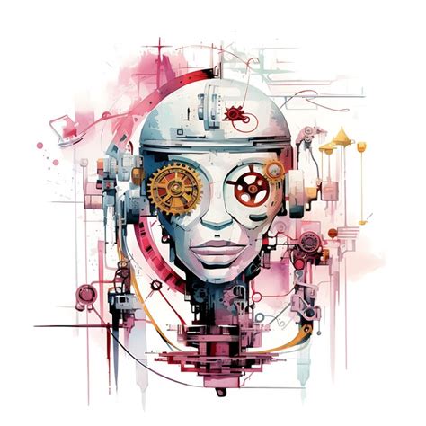 Premium Photo Watercolor Of Automation Ai With A Simple Yet Ai Ethics