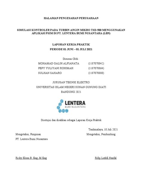 Logbook Baru Kp Pdf