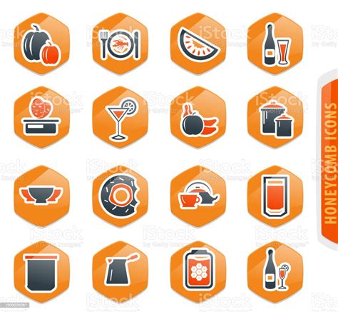 食物和廚房圖示設置向量圖形及更多冬甩圖片 冬甩 南瓜 圖標集 Istock