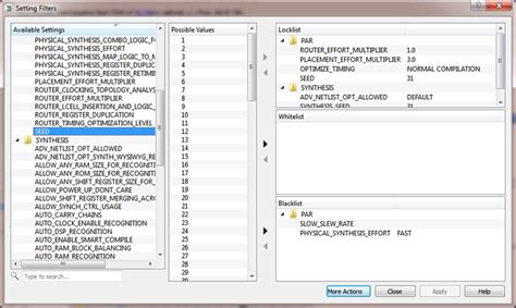 setting filters intime 2025 1