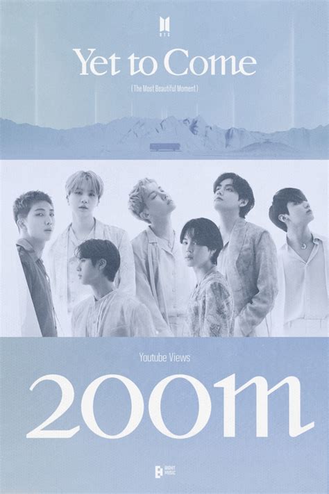 방탄소년단 전원 軍 생활 중에도 기록 행진yet To Come Mv 2억뷰 돌파 Pickcon
