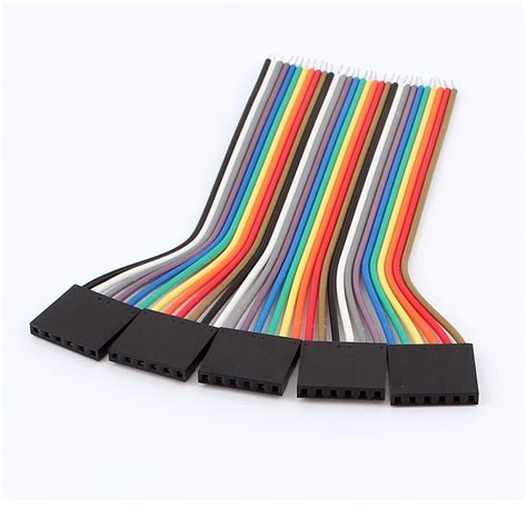 10 Ways Ribbon Cable Female Jumpers 50cm Amicus Engineering