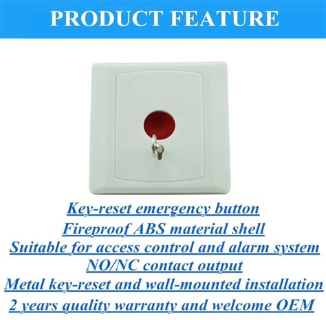 Emergency Button For Access Control Alarm System