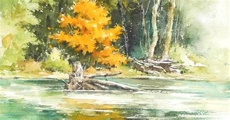 Namil Art Landscape Watercolor River Wayside Sketch And Coloring Arches Rough Namil Art 풍경