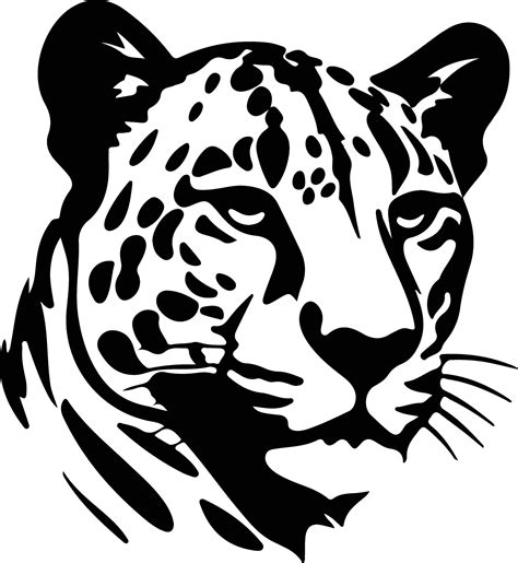Snow Leopard Silhouette Portrait 38492905 Vector Art At Vecteezy