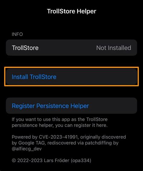 Как установить TrollStore на iOS 16 0 16 6 1 с помощью TrollStar 4pmtech Russia