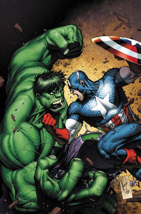 Hulks Vs Captain America By Dale Keown Captain America Vs Hulk Hulk