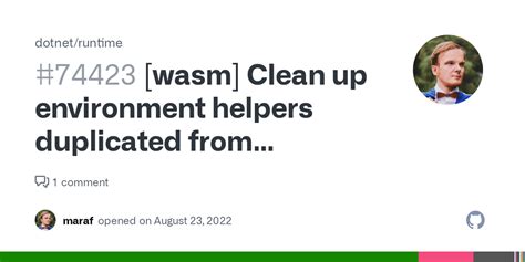 Wasm Clean Up Environment Helpers Duplicated From Emscripten · Issue