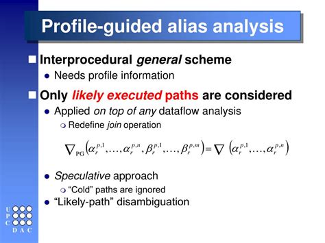 Ppt Speculative Alias Analysis For Executable Code Powerpoint