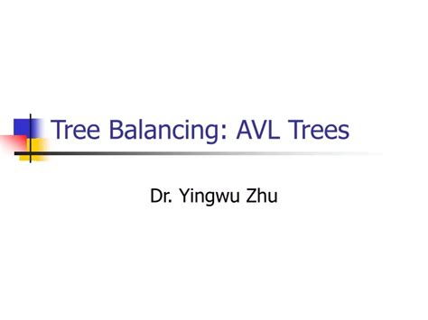 ppt avl trees for balanced binary search trees powerpoint