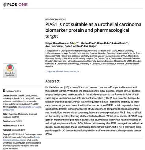 PIAS1 is not suitable as a therapeutic agent for urothelial cancer