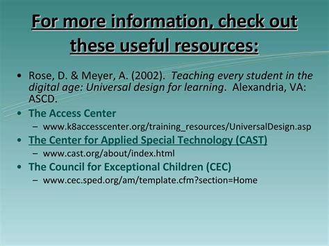 Michell Udl Powerpoint Ppt