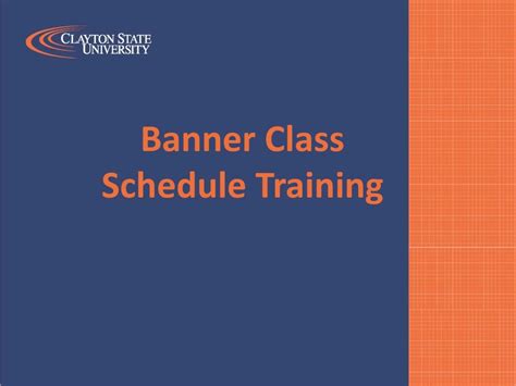 Ppt Banner Class Schedule Training Powerpoint Presentation Free