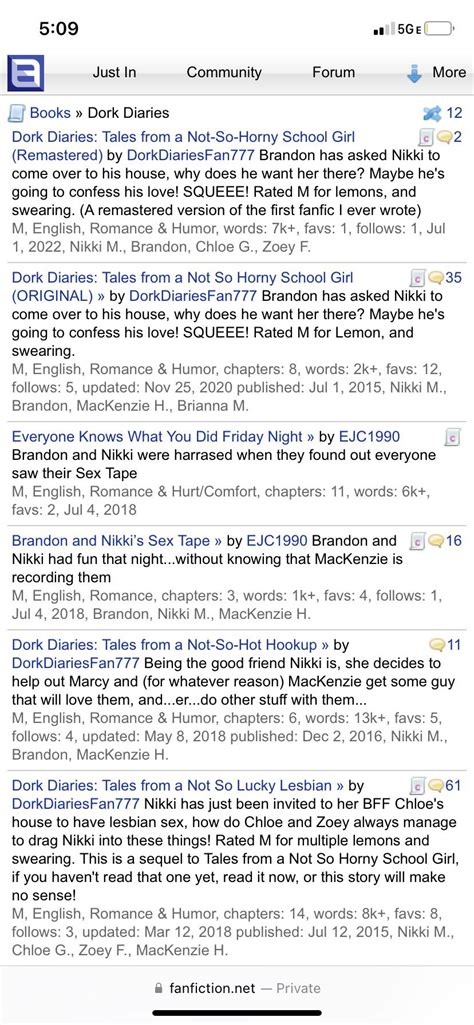 Nsfw Dork Diaries Fanfic Is A Thing R Cringetopiarm