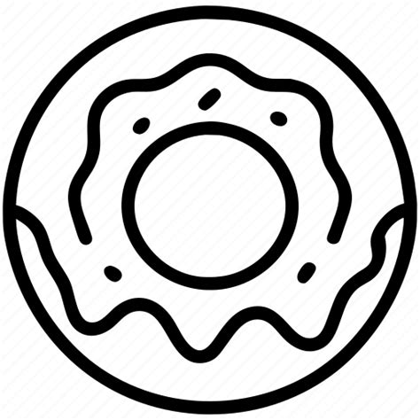 Donut Food Snack Dessert Pasty Sweet Confectionery Icon