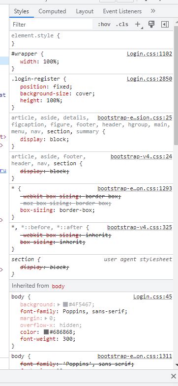 Javascript Css Issue Trying To Create Section With A Background Image