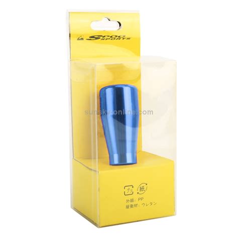 범용 자동차 단색 원추형 시프터 수동 자동 기어 시프트 노브 파란색