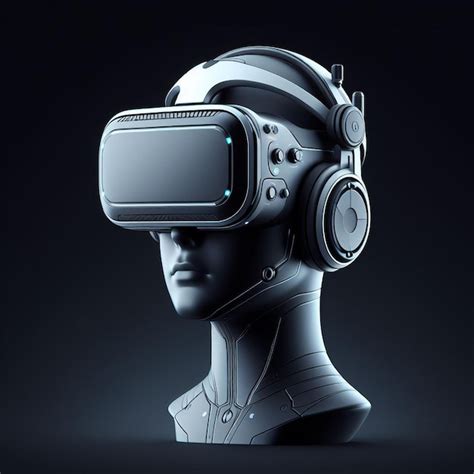 Premium Photo 3d Vr Blank Glasses Black Color An Isolated Background Realistic Virtual Headset