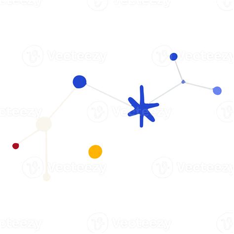 Star Constellation Line Art Illustration 15150718 Png