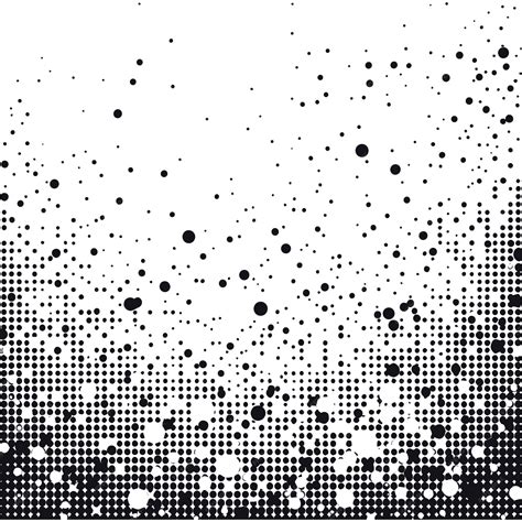 Gradient Black Dot Design With Varying Sizes Premium Ai Generated Vector