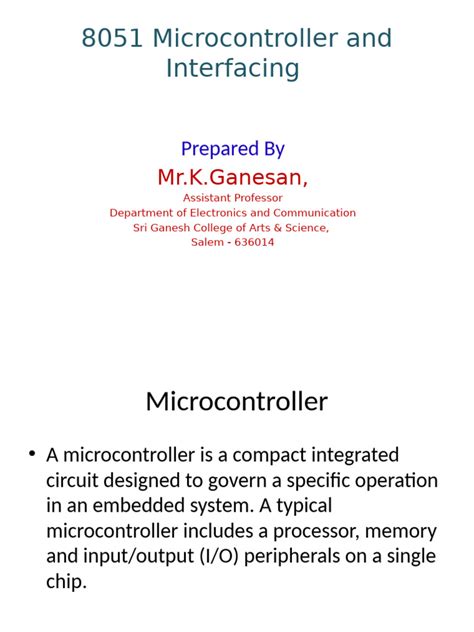 8051 microcontroller and interfacing pdf microcontroller central