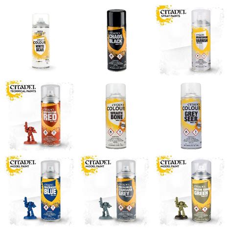 Citadel Spray Cans Range Games Workshop
