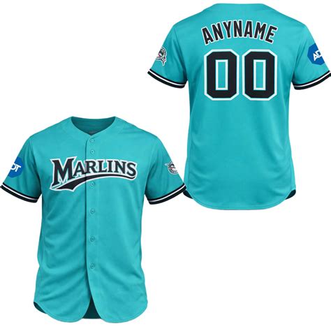 Miami Marlins Teal Throwback Uniforms 2026 Jersey Gullclothes