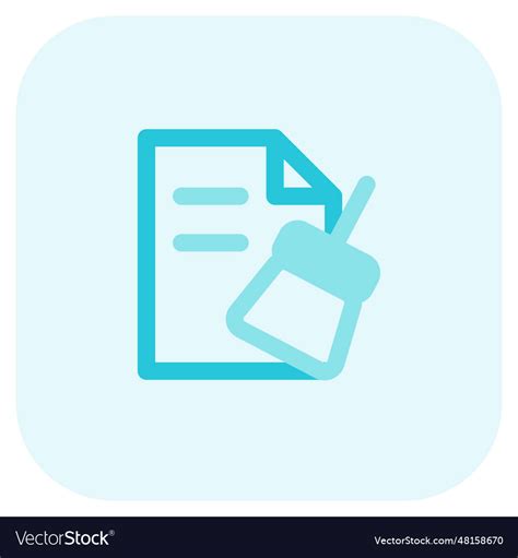 cleaner used to erase duplicate files royalty free vector