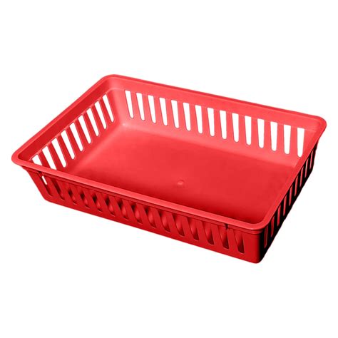 Plastic Mesh Basket Full Case Red Rx Systems