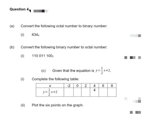 Solved A Convert The Following Octal Number To Binary