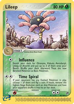 Lileep EX Sandstorm EX Ruby Sapphire Pokemon Trading Card Game PokeMasters