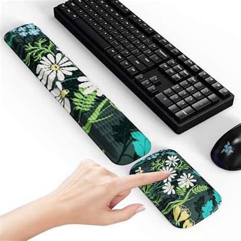 Mekass Ergonomic Wrist Rest For Keyboard And Mouse Soft Memory Foam Keyboard Wrist