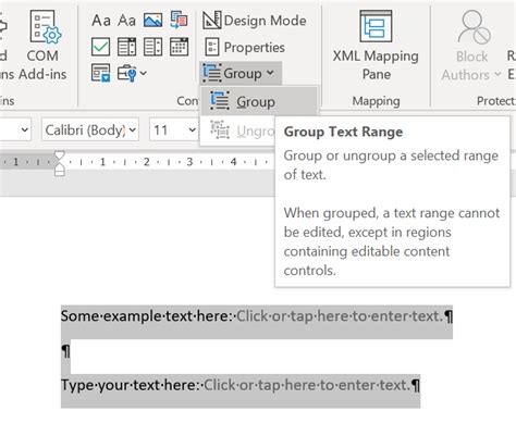 Office 365 Word Content Controls Microsoft Community