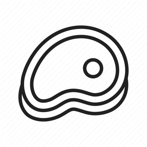 Raw Meat Chop Beef Axe Meat Icon Download On Iconfinder
