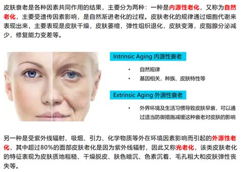 吕小鳯 的想法 《细胞级抗衰专家指南》简述 ⭐皮肤衰老是各种因素共同作用的结果，主要分为两种：一种是内源性老化，又称为自然老化，主要受遗传因素影响，是自然渐进老化的过程。皮肤老化的规律