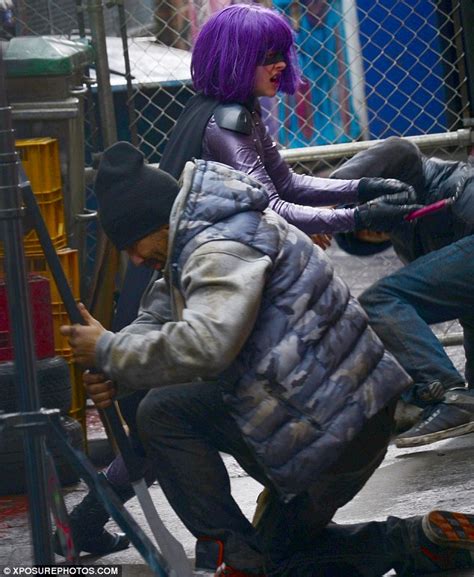 HIT GIRL On The Set Of KICK ASS 2 5 Photos