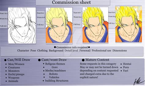 My Personal Commissionsheet By Corruptedvergil On Deviantart