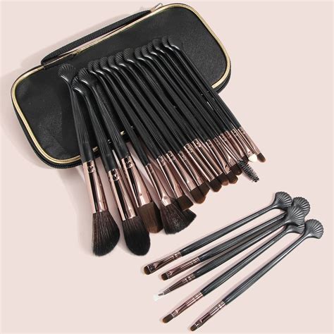 Maange 20pcs Makeup Brush Set Black Jeevee