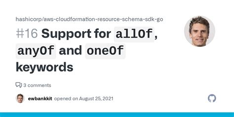 Support For `allof` `anyof` And `oneof` Keywords · Issue 16