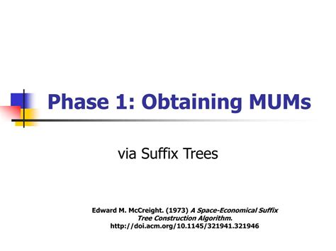 Ppt Mummer Fast Alignment Of Large Scale Dna And Protein Sequences Powerpoint Presentation