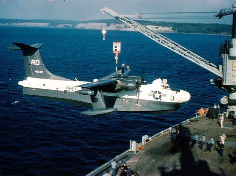 Sub Hunts In A Seaplane Us Navy Aircraft Flying Boat Amphibious