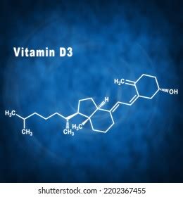 Vitamin D3 Structural Chemical Formula On Stock Illustration 2202367455 ...